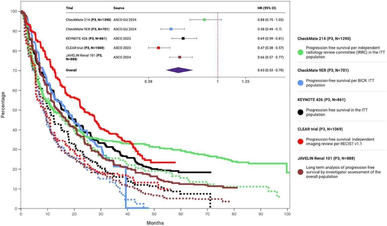 742 IO combinations meta-analysis in 1L mRCC | Journal for ...