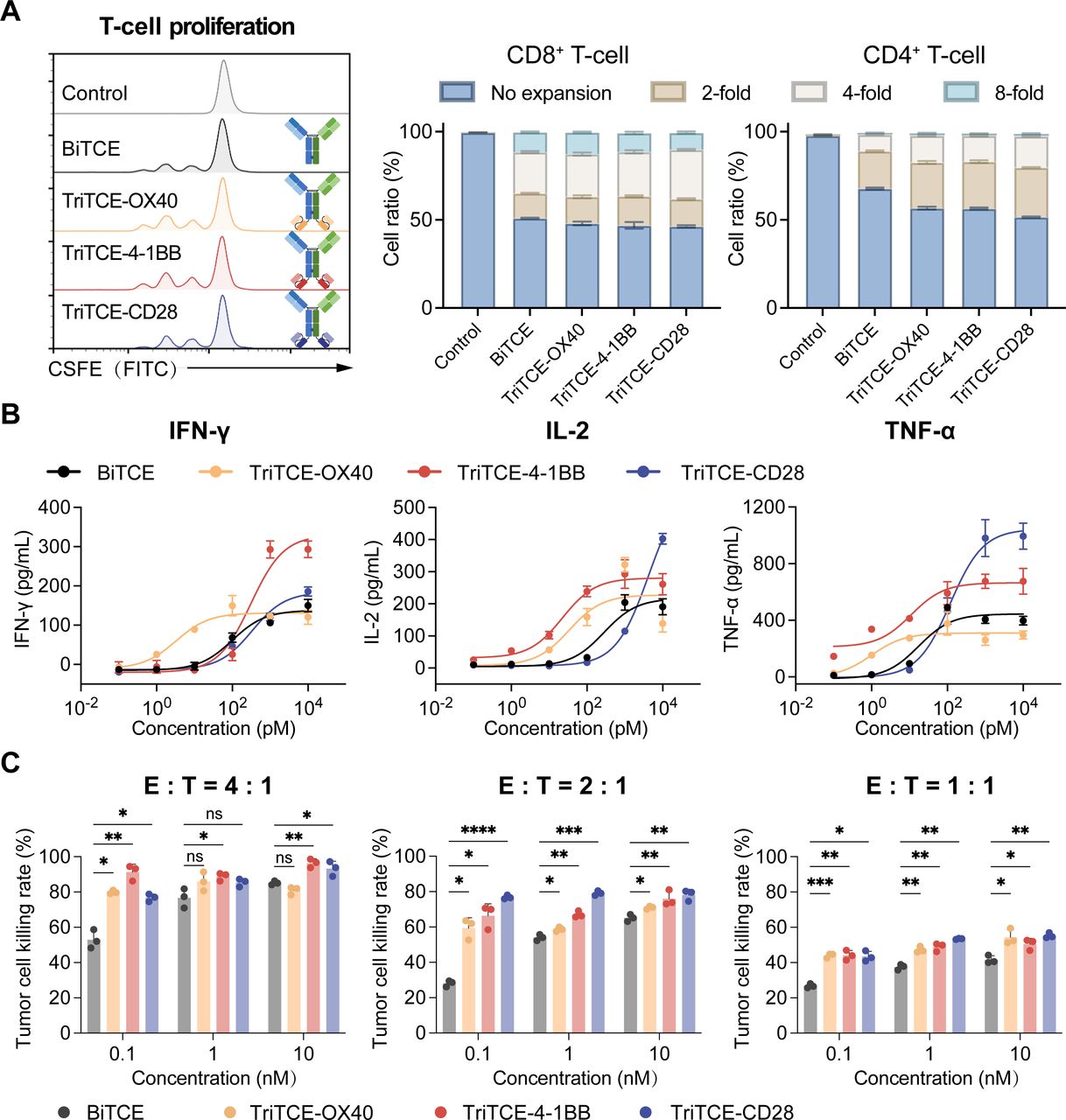 Leveraging T cell co-stimulation for enhanced therapeutic efficacy of ...